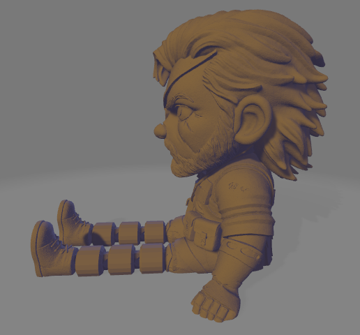 🐍 Chibi Sitting Buddy Venom Snake・ STL File for 3D printing・Cults