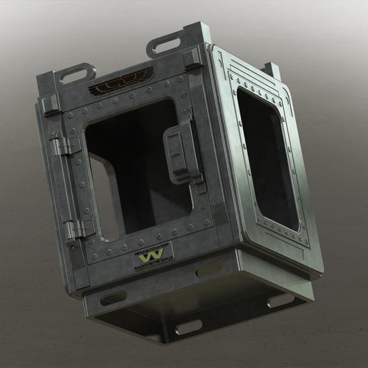 🌍 Aliens Earth Crate・ STL File for 3D printing・Cults