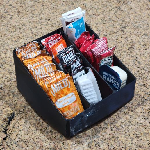 🏠 Sauce packet holder・Free STL File for 3D printing・Cults