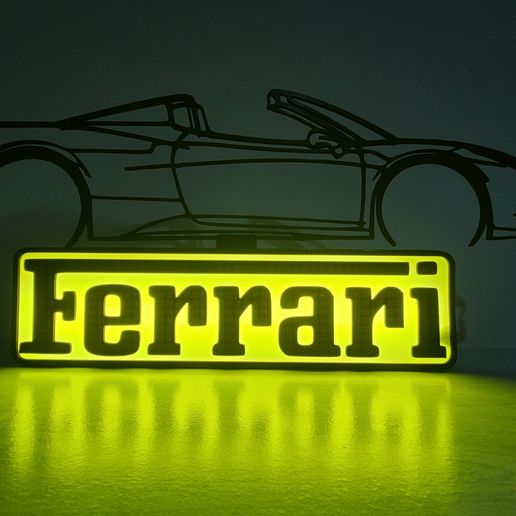 🕷️ Ferrari 458 Spider lamp・ STL File for 3D printing・Cults