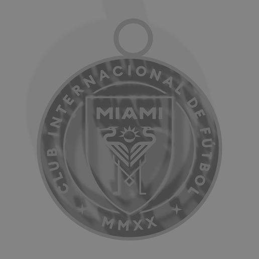 STL file Inter Miami CF Keychain 🗝️ ・Model to download and 3D print・Cults