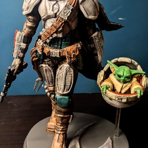 3D printer The Mandalorian - Star Wars Fanart - 30cm • made with Mingda ...