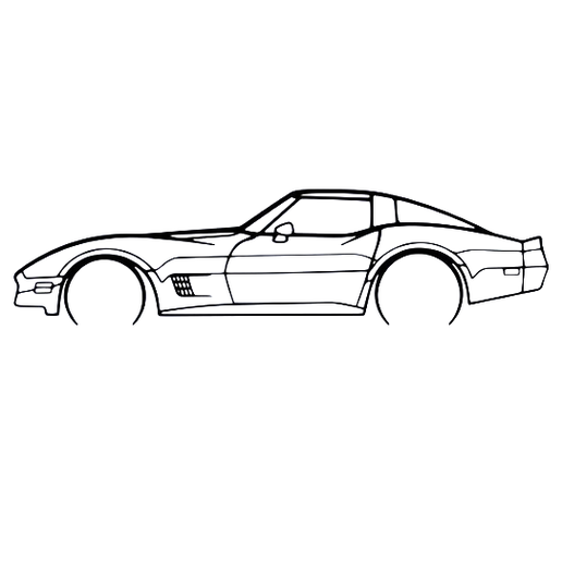🚙 Chevrolet Corvette C4 Silhouette Wall Art・ STL File for 3D printing・Cults