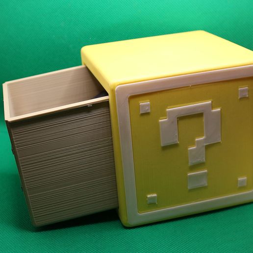 STL file Super Mario Secret Box Brick Question Mark Print in Place 📦 ...