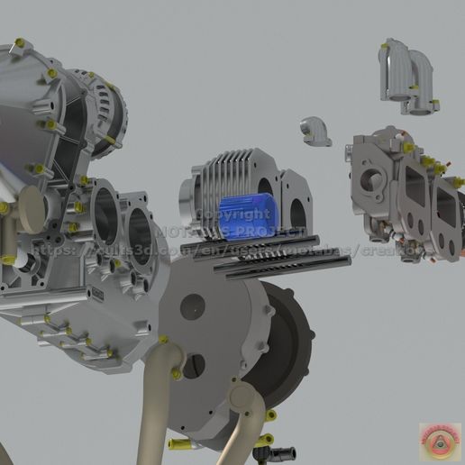 🛩️ ROTAX 912 ULS - AIRPLANE ENGINE・ STL File for 3D printing・Cults