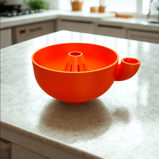 🥣 Spiral Fruit Washing Bowl・ STL File for 3D printing・Cults