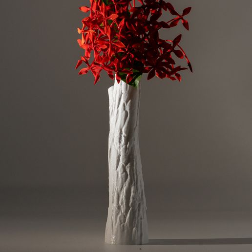 STL file Tree vase | Bark vase 1 | modern vase design | Minimalistic ...