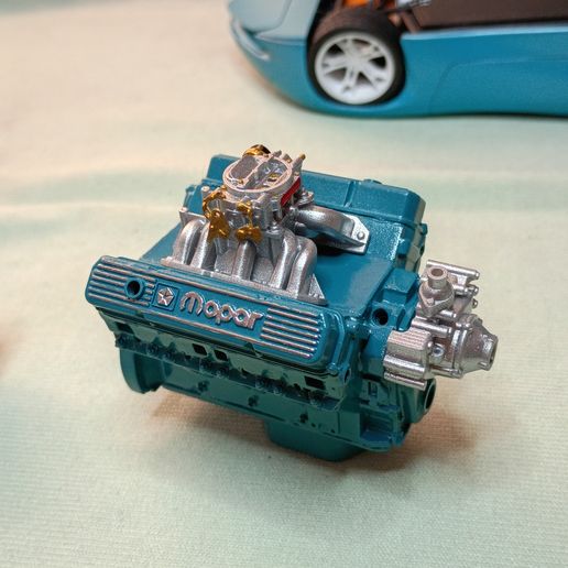 🌆 DODGE MOPAR 440 MAGNUM - ENGINE・3D Print with the Elegoo Saturn 3 3D ...