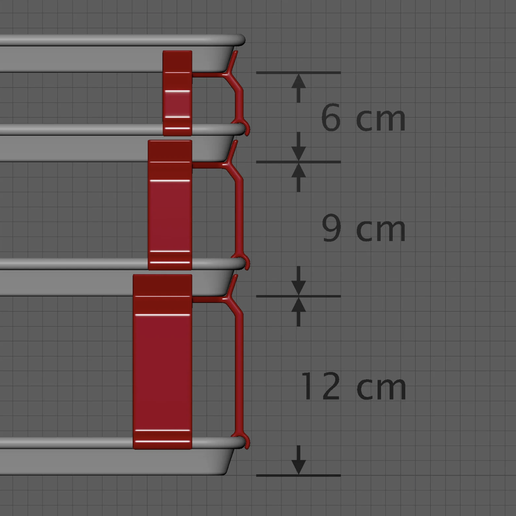 Archivo 3D Tray Stacker 3 heights | Baking Sheet Dividers | Cookie ...