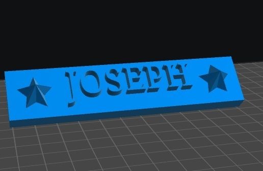3D file Joseph Nameplate 👾 ・3D printer design to download・Cults