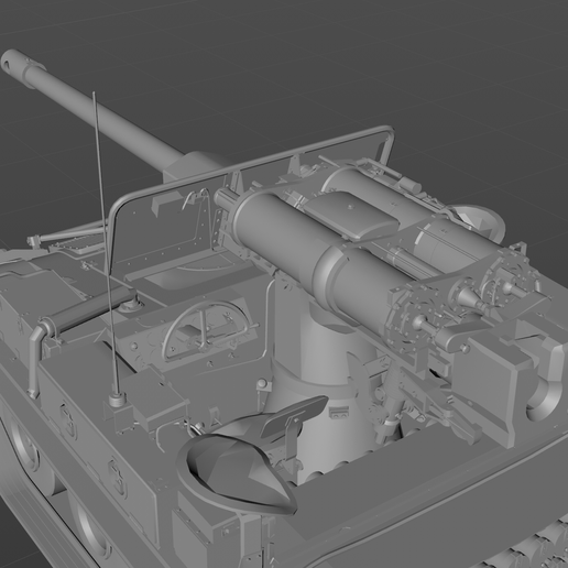 🦂 US M56 "Scorpion" anti-tank destroyer 3D model material・ OBJ File for ...