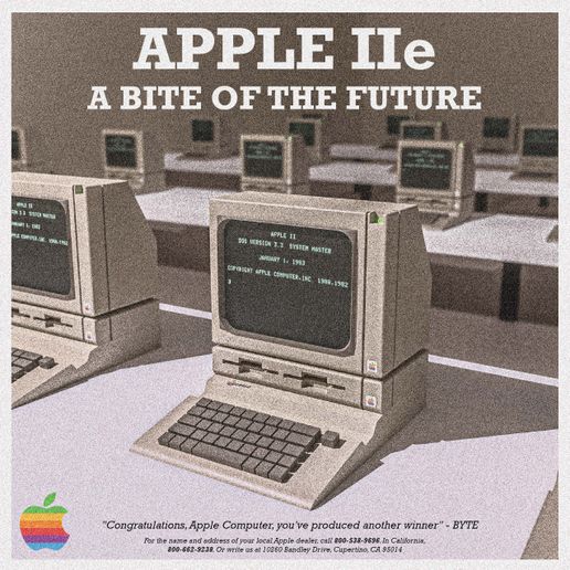 🍎 Apple IIe Computer・Free STL File for ・Cults