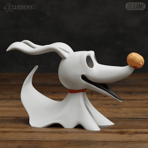 🎄 Zero Chibi Nightmare Before Christmas Ghost Dog Jack・ 3D File for 3D ...