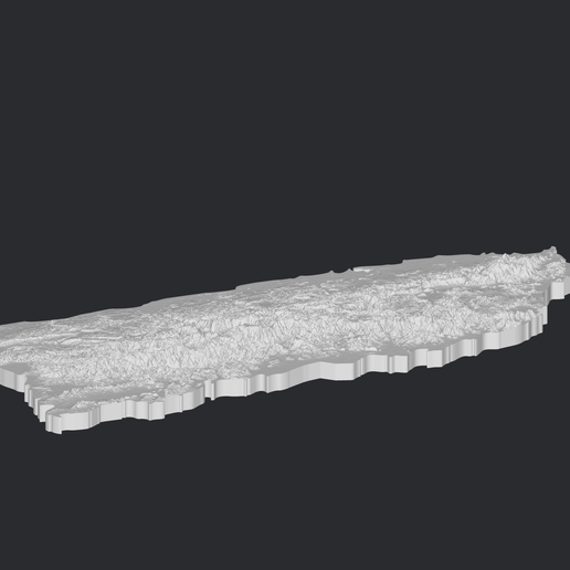 🤑 Puerto Rico Heightmap・ STL File for ・Cults