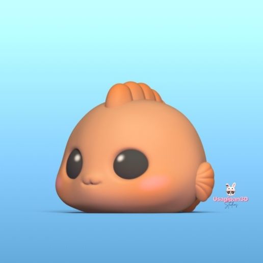 🐠 Cute Little round Fish・ 3D File for 3D printing・Cults
