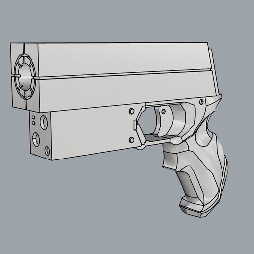 🔫 Gravitational Beam Emitter Pistol from "BLAME!"・ STL File for ・Cults