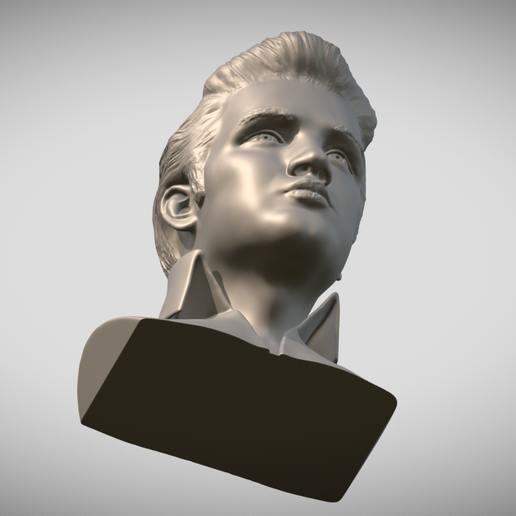 👤 Elvis Presley bust for 3D printing・ STL File for 3D printing・Cults