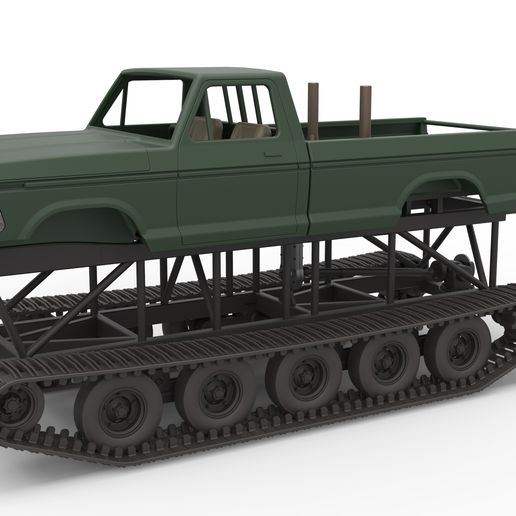 🚚 Diecast Redneck Rave Mud truck on tracks Scale 1:25・ 3D File for 3D ...
