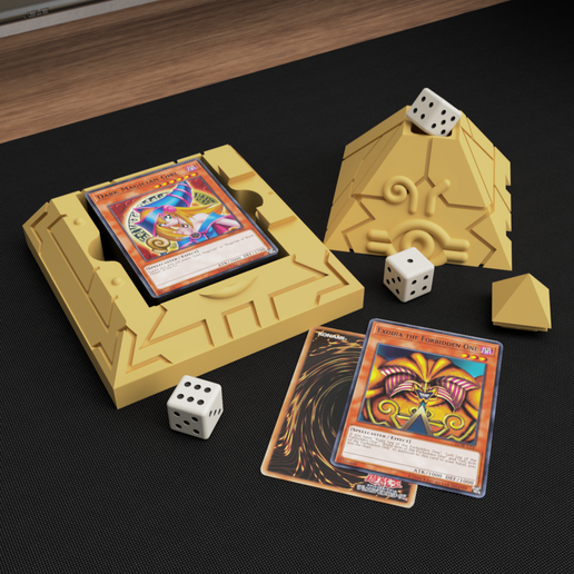 🧩 Millennium Puzzle Deckbox - Holds 50/100 Cards + Dice Compartment ...