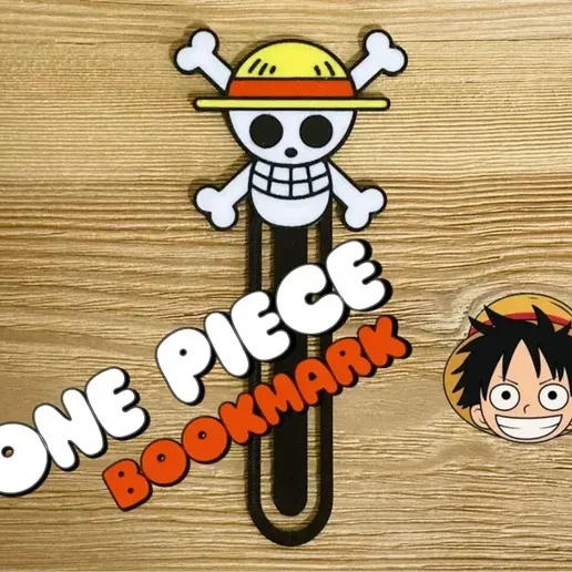 3MF file ONE PIECE BOOKMARK 🔖 ・Template to download and 3D print・Cults