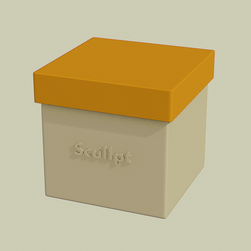 📦 Scullpt Box・Free 3D File for 3D printing・Cults