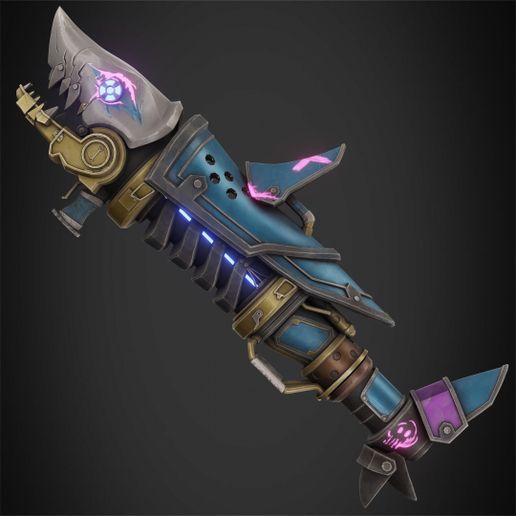 🚀 Arcane Jinx Fishbones Rocket Launcher Weapon For Cosplay・ 3D File for ...