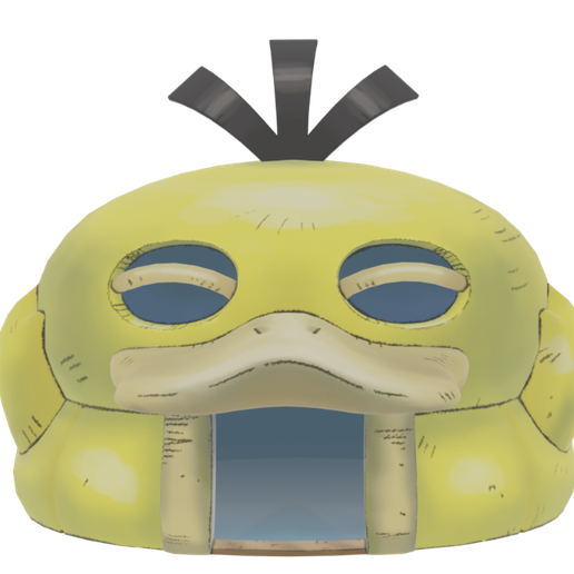 Archivo OBJ gratuito Pokemon Psyduck House 🐉 ・Design para impresora 3D ...