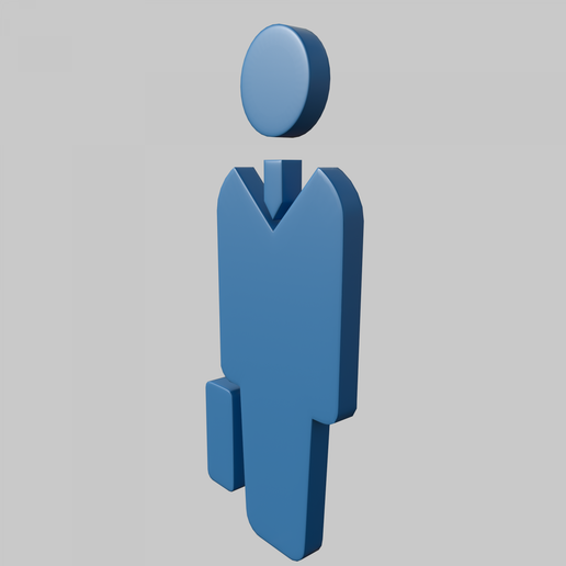 3D file Sign office man 🏢 ・Design to download and 3D print・Cults