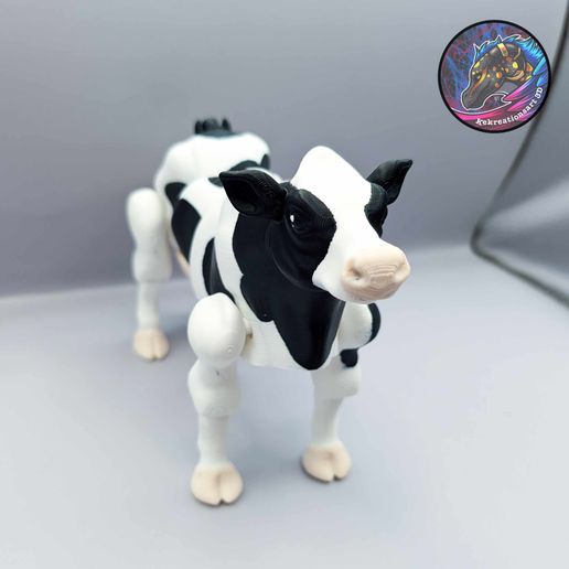 🐄 Flexi Cow・ STL File for 3D printing・Cults