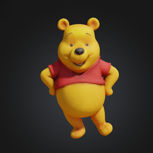 👾 Winnie Pooh 3D・ STL File for 3D printing・Cults