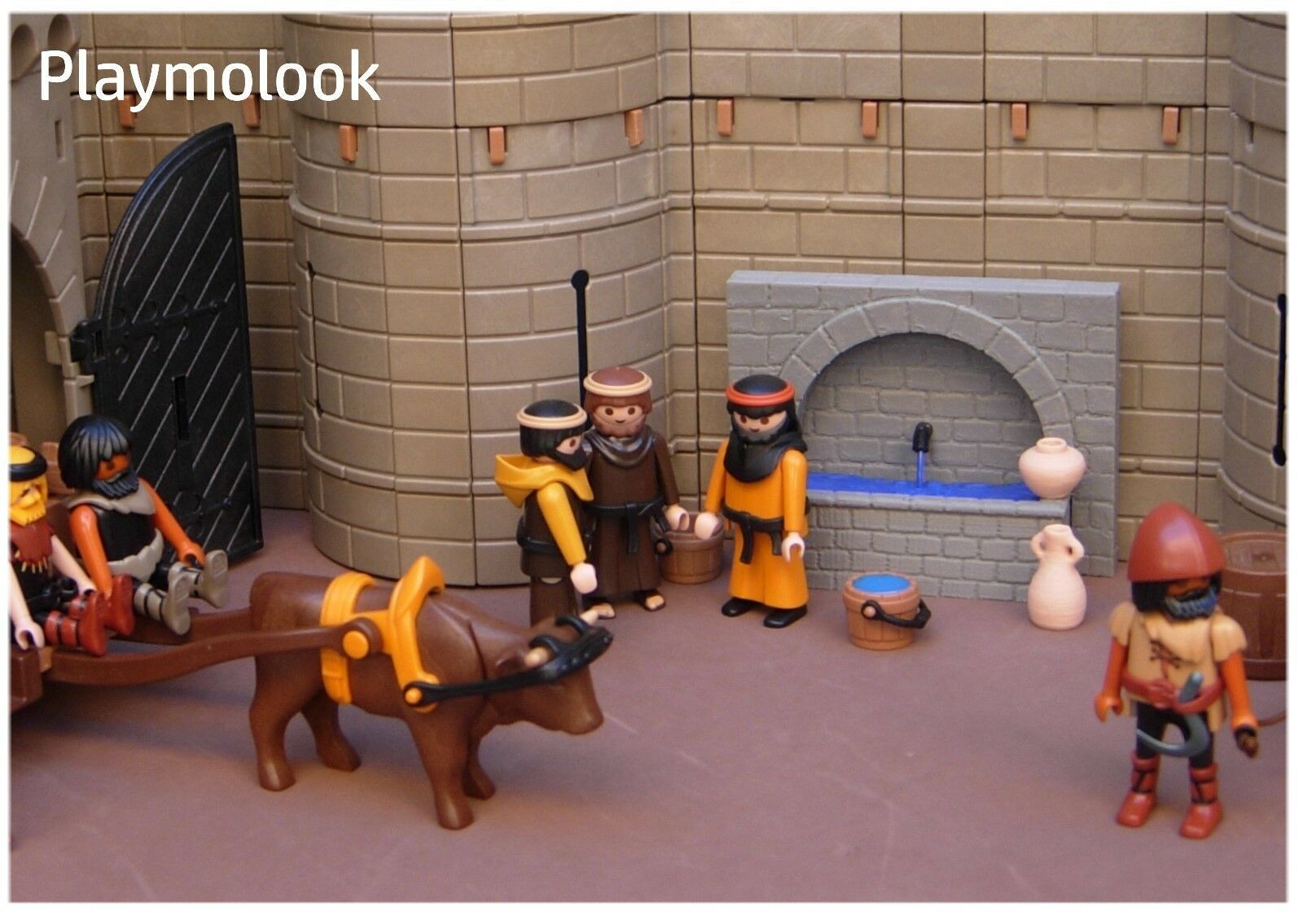 STL-Datei MITTELALTERLICHER BRUNNEN BURG SKALA FIGUREN PLAYMOBIL herunterladen • Modell für 3D ...