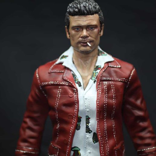 🎬 Tyler Durden Brad Pitt Fight Club 3D sculpt figure rapa_studios・ STL ...