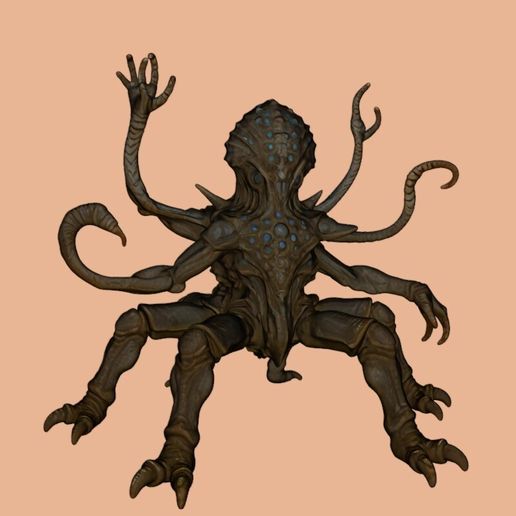 🎲 Xarv'Zhul, The Thousand-Eyed Herald・ STL File for 3D printing・Cults