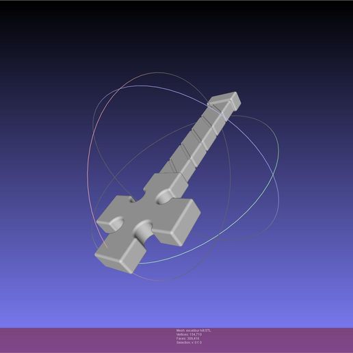 🔥 Fire Force Excalibur Hilt・ STL File for 3D printing・Cults