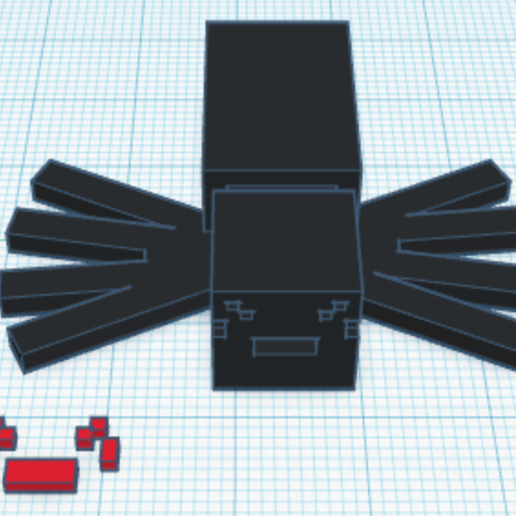 🕷️ Minecraft spider model・Free STL File for ・Cults