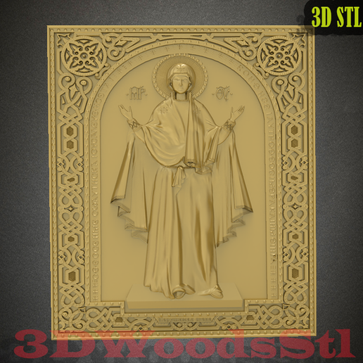 🪢 holy mother 3d,3D stl model relief wall decor, CNC Router Engraver ...