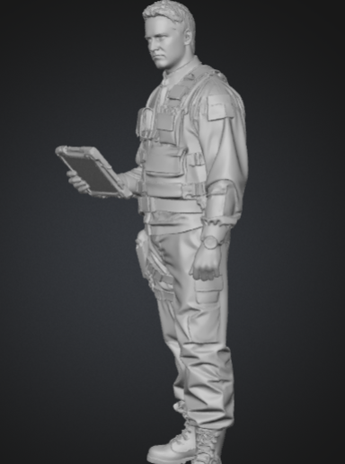 🌆 stargate atlantis figure rodney mckay WITH TABLET・ STL File for 3D ...