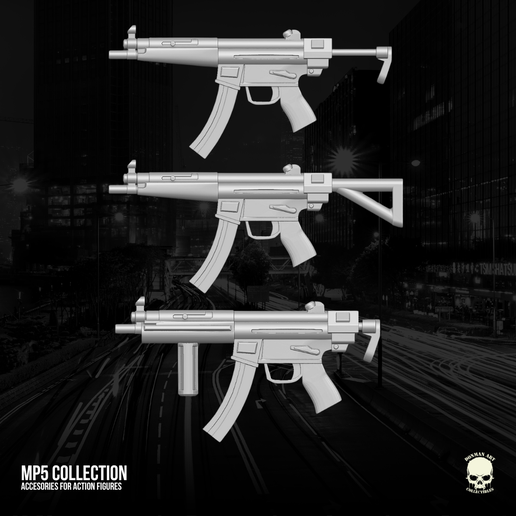🪖 MP5 collection accessory 3D printable files for Action Figures・ STL ...