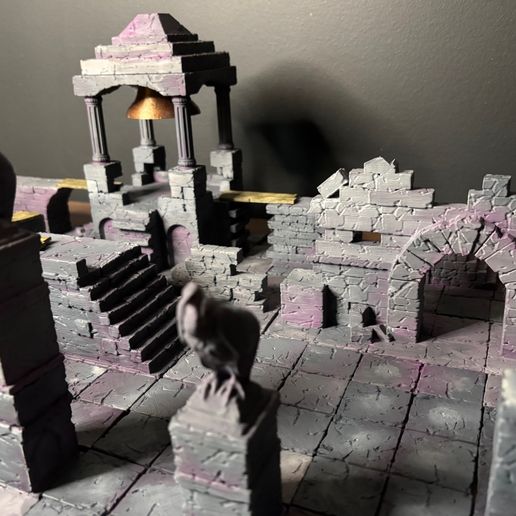 🕍 Ancient Ruined Temple - Modular 3D Printable Terrain Set・ 3D File for ...