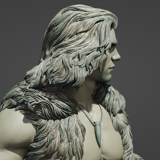 🗿 Thundarr statue 300mm stl for 3d printing・ STL File for 3D printing・Cults