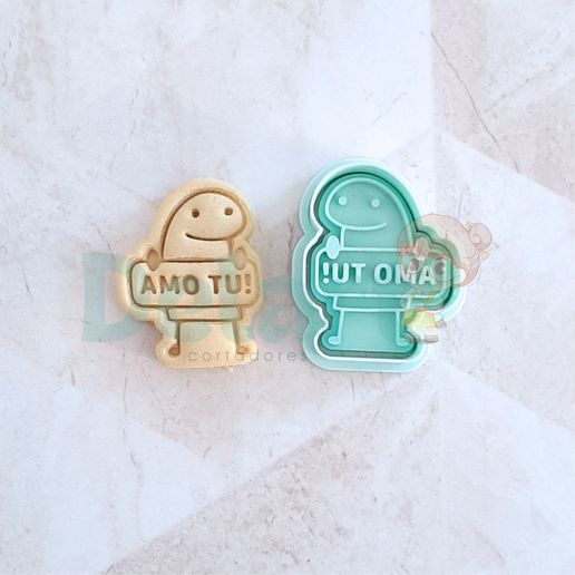 ️‍🔥 Flork Love Cookie Cutter・ STL File for 3D printing・Cults