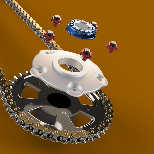 🌆 Ducati 916 chain - For Tamiya 1/12・ STL File for 3D printing・Cults