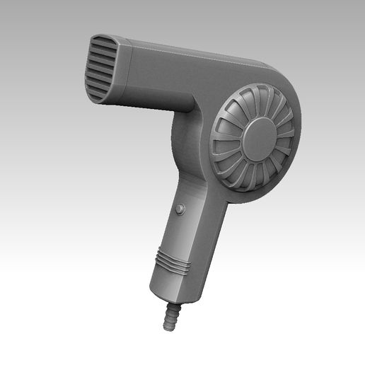 💇 Hair Dryer・ STL File for 3D printing・Cults