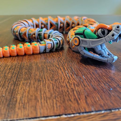 🤖 RoboRattler, Robot Rattlesnake, Articulated Figure・3D Print with the ...
