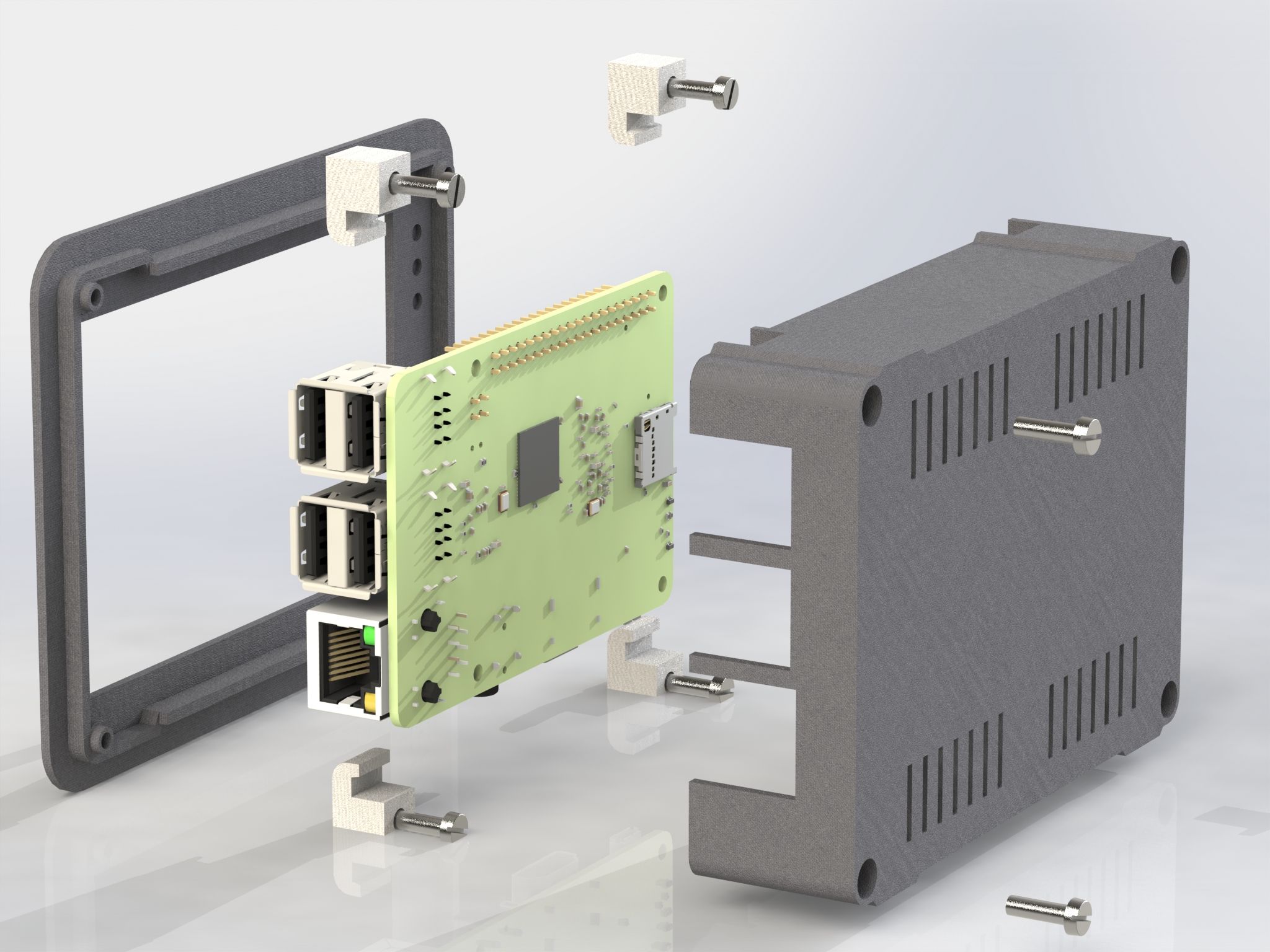 Download STL file GHLTEC RASPBERRY PI HMI CASE DISPLAY PRDA-3104-P • 3D ...