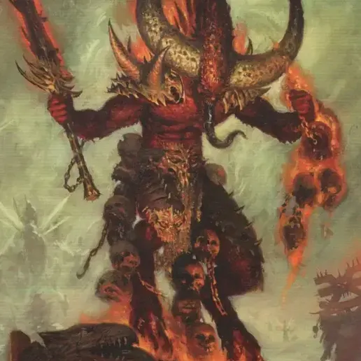 😡 Red angry chaos demon daemon bloodmaster・ 3D File for 3D printing・Cults