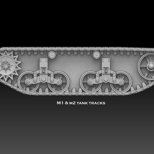 🪖 American WW2 Tank Tracks And Components Royalty Free Version・ 3D File ...