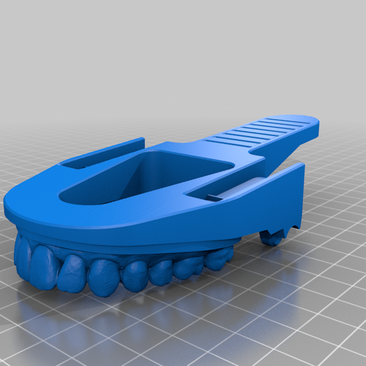 👄 Mouth Chip Clip from 3D Scan of Teeth・Free STL File for ・Cults