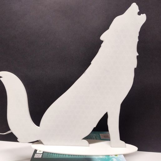 3D file Wolf lamp RGB (wall and shelf lamp) 🐺 ・Design to download and ...