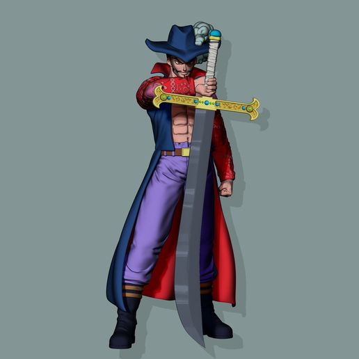 👀 Mihawk One Piece・ STL File for 3D printing・Cults